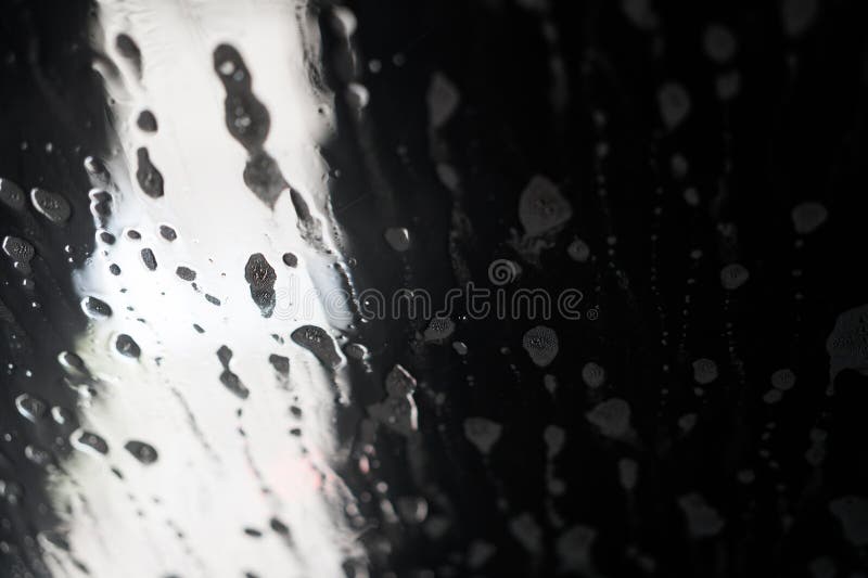 Soap Sud Wave Pattern on Car Windshield Stock Image - Image of wash ...