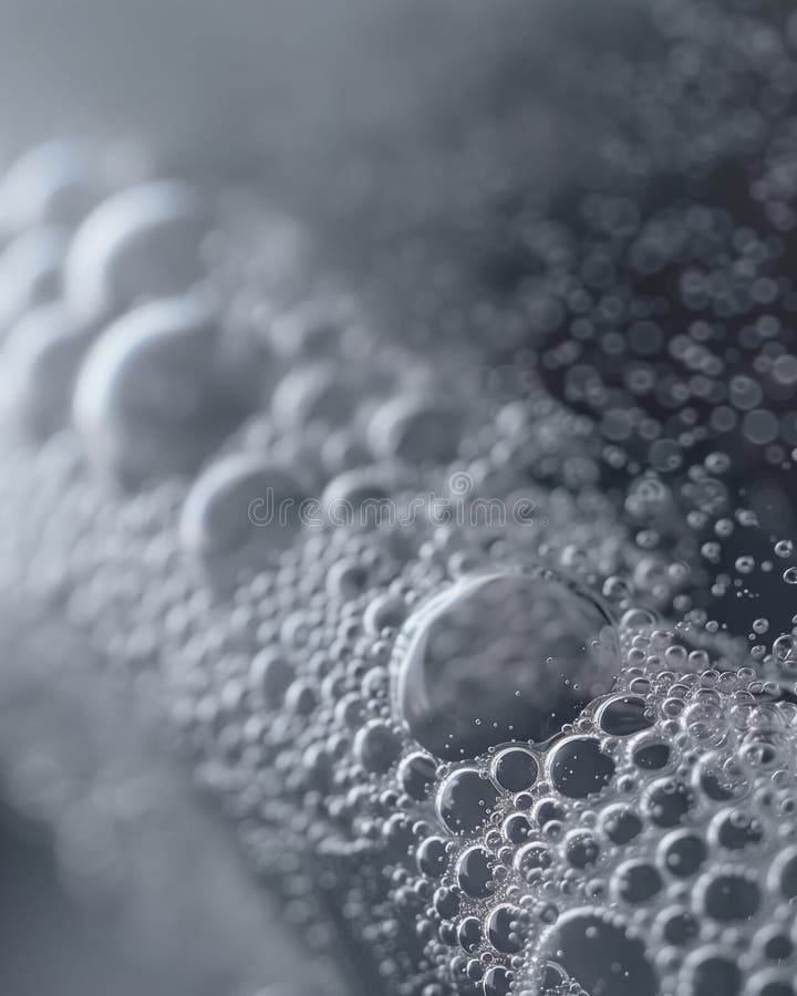 Macro Foam Bubbles of Cleansing or Moisturizer or Toning or Exfoliating ...
