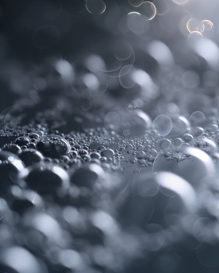 Macro Foam Bubbles of Cleansing or Moisturizer or Toning or Exfoliating ...