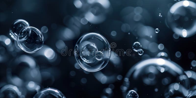 Macro Foam Bubbles of Cleansing or Moisturizer or Toning or Exfoliating ...