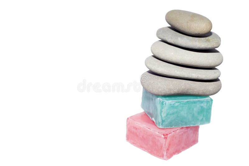 2 soaps and 5 stones stock photo. Image of bottle, detergent - 188734610