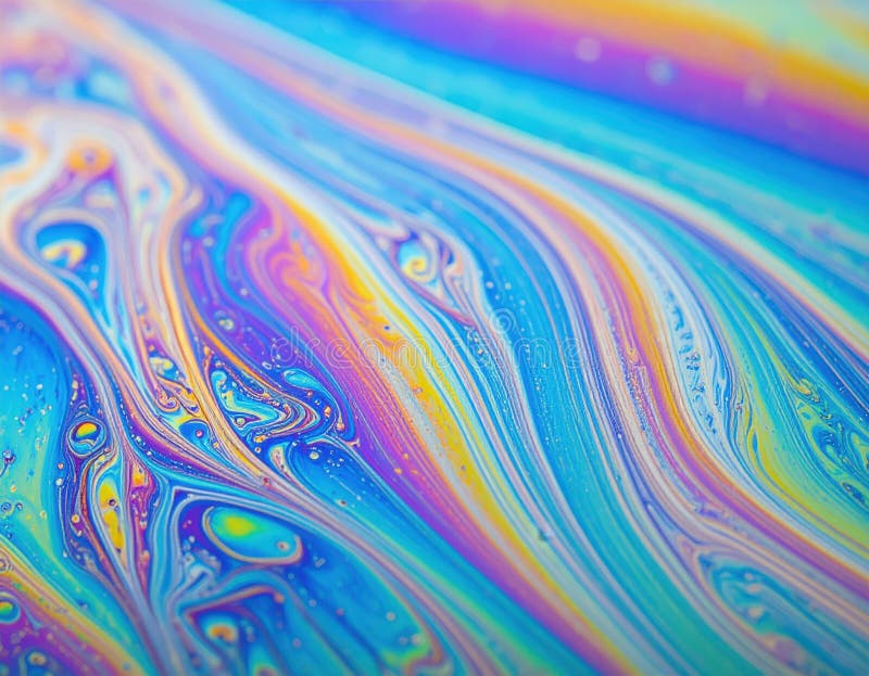 Soapy Bubble River Stream Flow Wet Smooth Stock Illustration ...