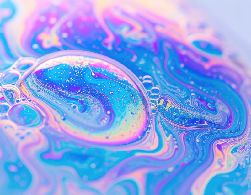 Soapy Bubble River Stream Flow Wet Smooth Stock Illustration ...