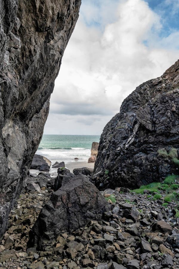 Soapy Cove Cornwall on the Cornish Lizard Peninsular Stock Photo ...