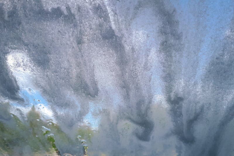 Soapy foam on the window stock photo. Image of water - 187108180
