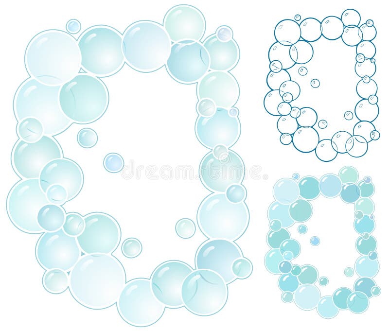 Soapy frame stock vector. Illustration of laundry, bubbles - 66469634