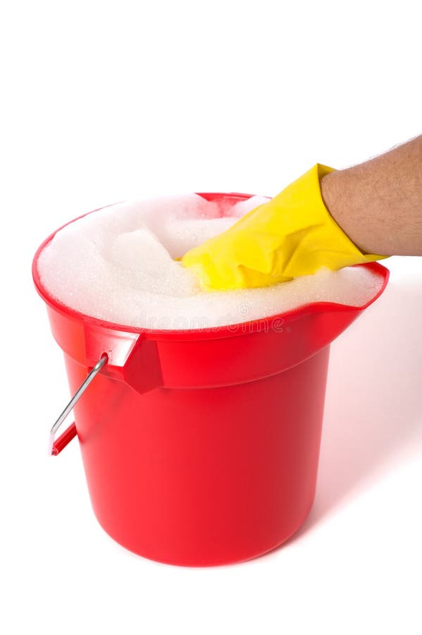 Bucket of Soapy Water stock image. Image of soapy, object - 5247629