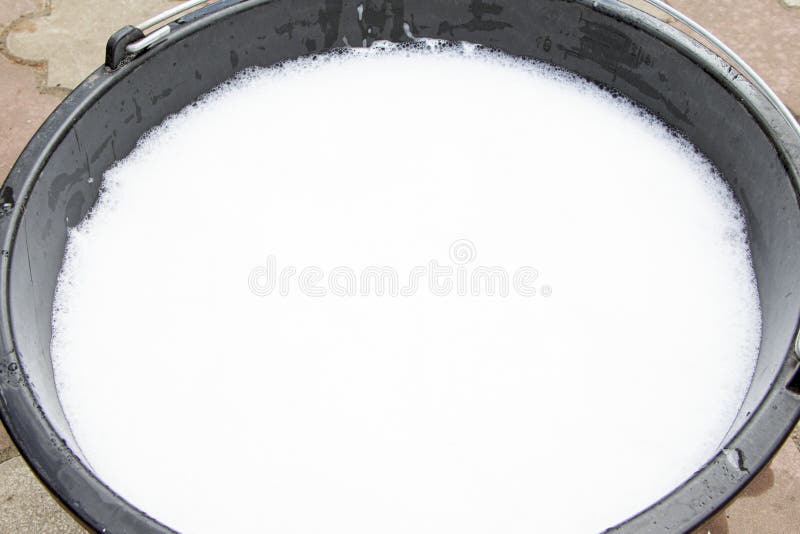 Bucket of suds stock image. Image of suds, copy, space - 3968329