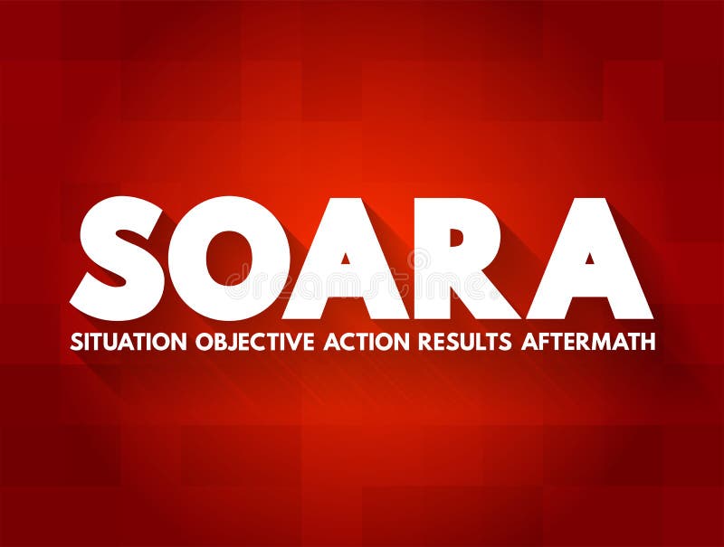 SOARA Situation, Objective, Action, Results, Aftermath Acronym is a Job ...