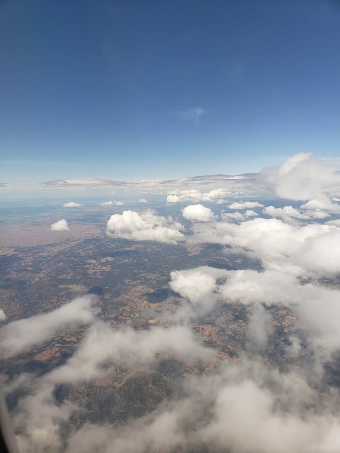 Soaring Above the Clouds so High in the Sky Stock Photo - Image of ...