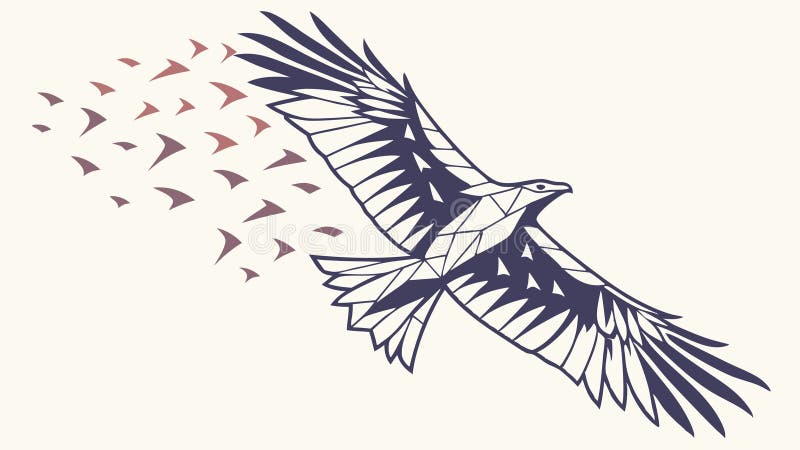 Soaring Eagle Abstract Vector, Freedom and Majestic Flight Art. Vector ...