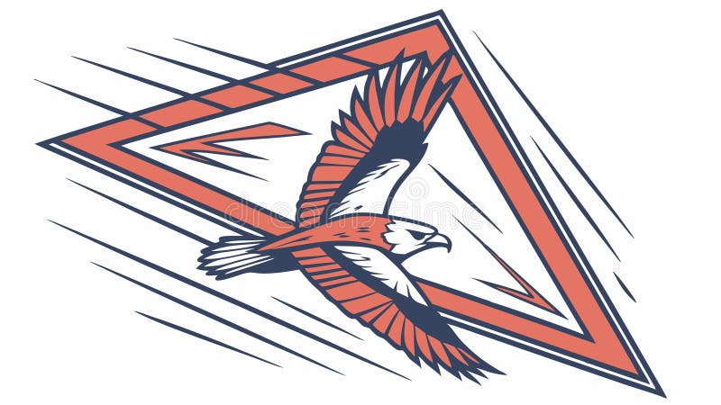Soaring Eagle Over Geometric Triangle, Dynamic Vector Art, Vector ...