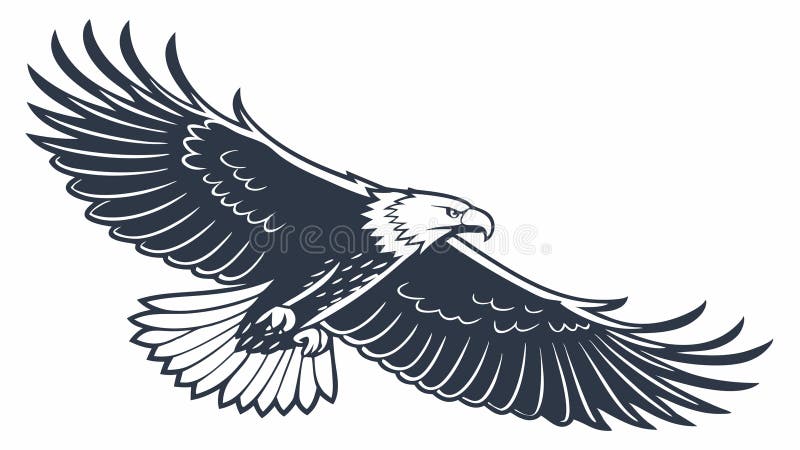 Soaring Eagle Vector Illustration, American Symbol, Vector Design Generative AI Stock Vector ...