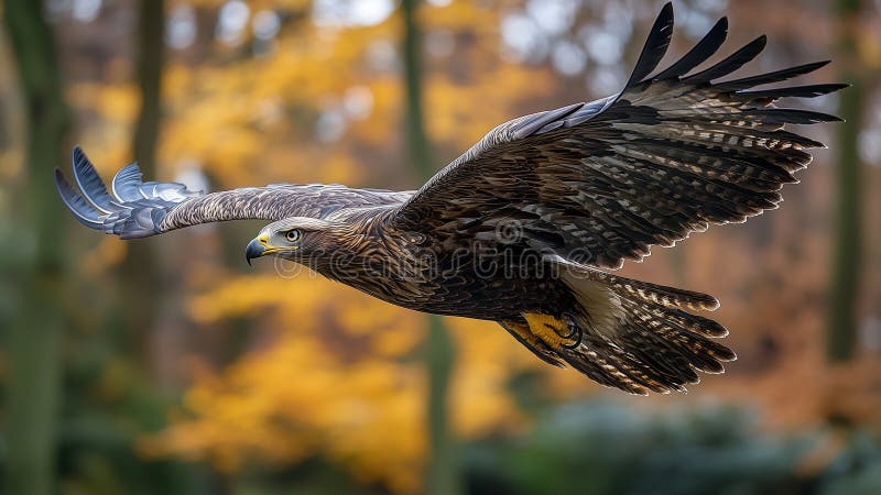 Soaring Eagles in Dynamic Flight Stock Illustration - Illustration of ...