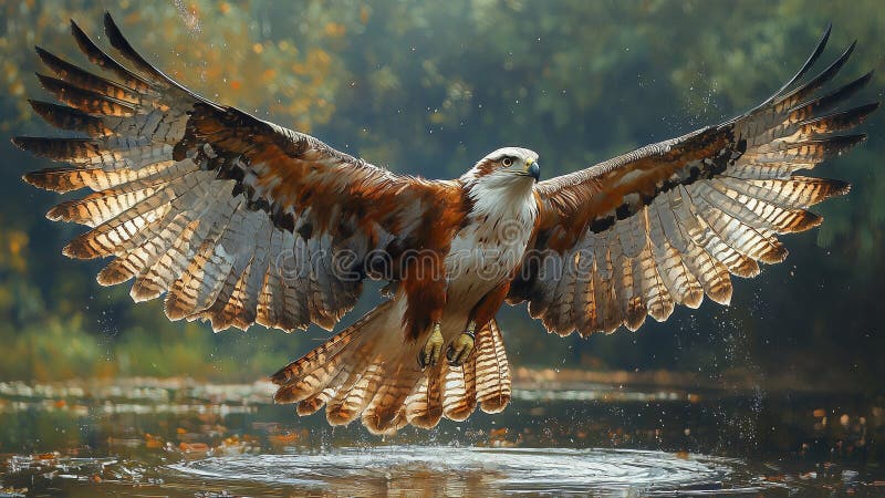 Soaring Eagles in Dynamic Flight Stock Illustration - Illustration of ...