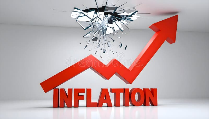 Soaring Inflation Breakthrough Stock Photo - Image of rise, challenge ...