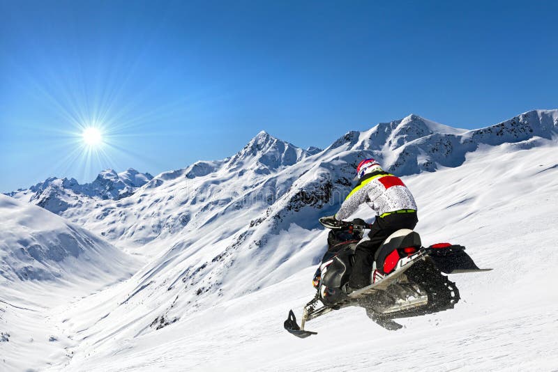 Snowmobile race stock photo. Image of rider, race, motorcycle - 165140288