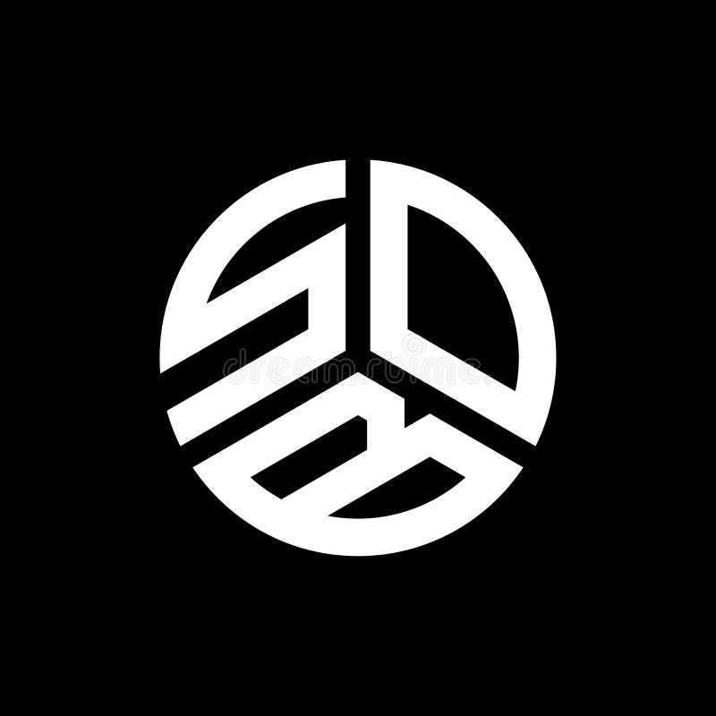 SOB Letter Logo Design on Black Background. SOB Creative Initials ...