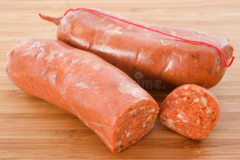 Sobrassada stock photo. Image of sicily, meat, wood, anis - 27576526