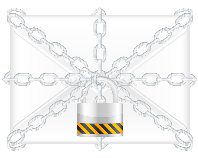 Sobre bloqueado ilustración del vector. Ilustración de candado - 13829595