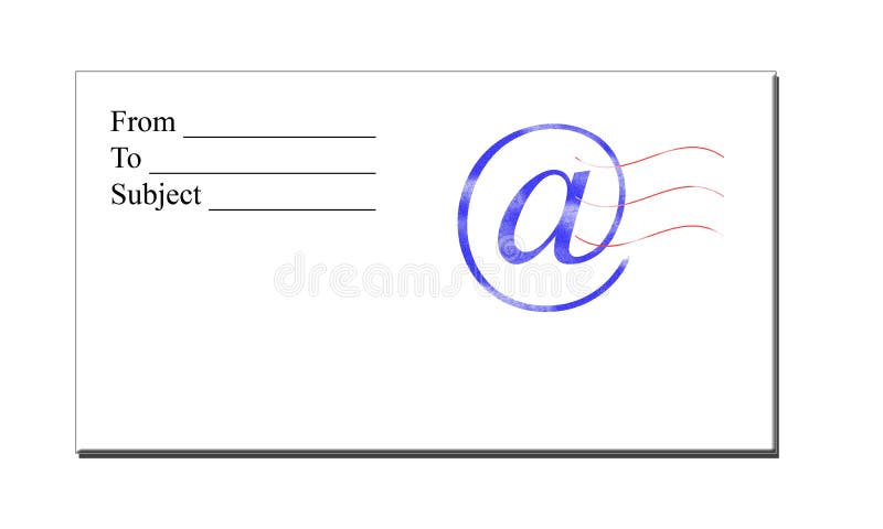 Sobre De Correo Electrónico Stock de ilustración - Ilustración de carta ...