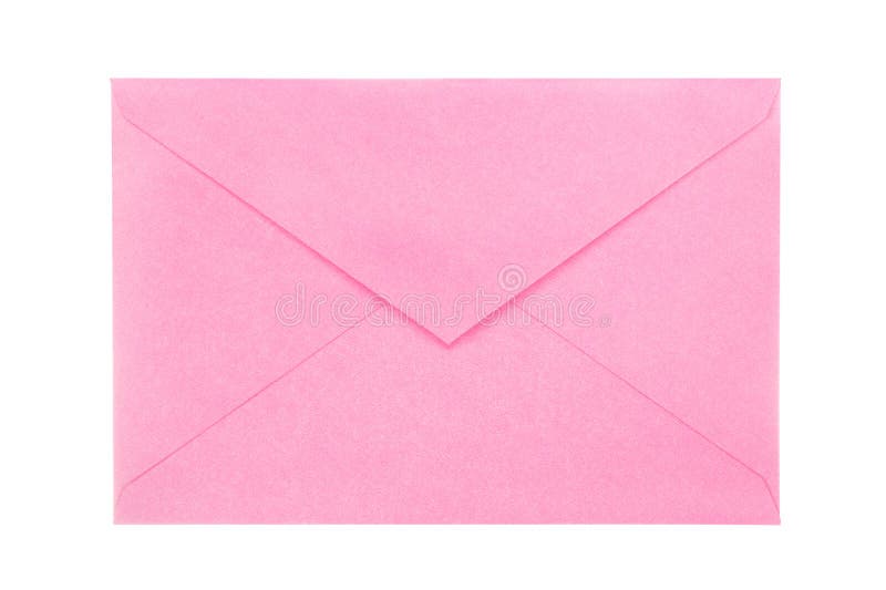 Sobre Rosado Aislado En El Fondo Blanco La Trayectoria De Recortes ...