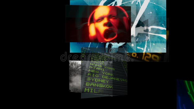 Sobrecarga Visual De Las Imágenes Metrajes - Vídeo de globo, generado ...