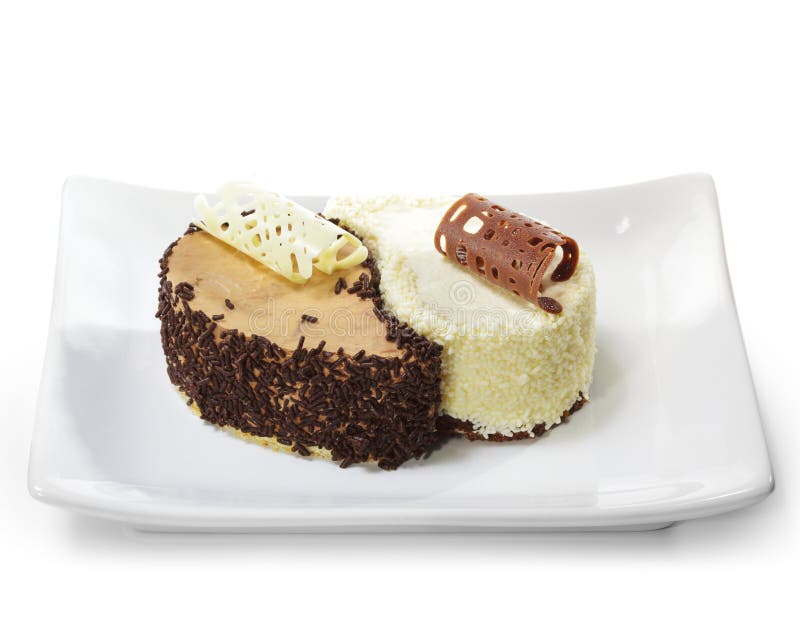 Sobremesa - Bolo De Yin-yang Foto de Stock - Imagem de pastelaria ...