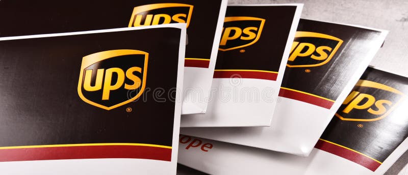 Sobres Del Servicio O De UPS Del Paquete De Uinited Fotografía ...