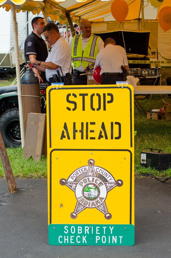 Sobriety check point editorial photography. Image of security - 26246702