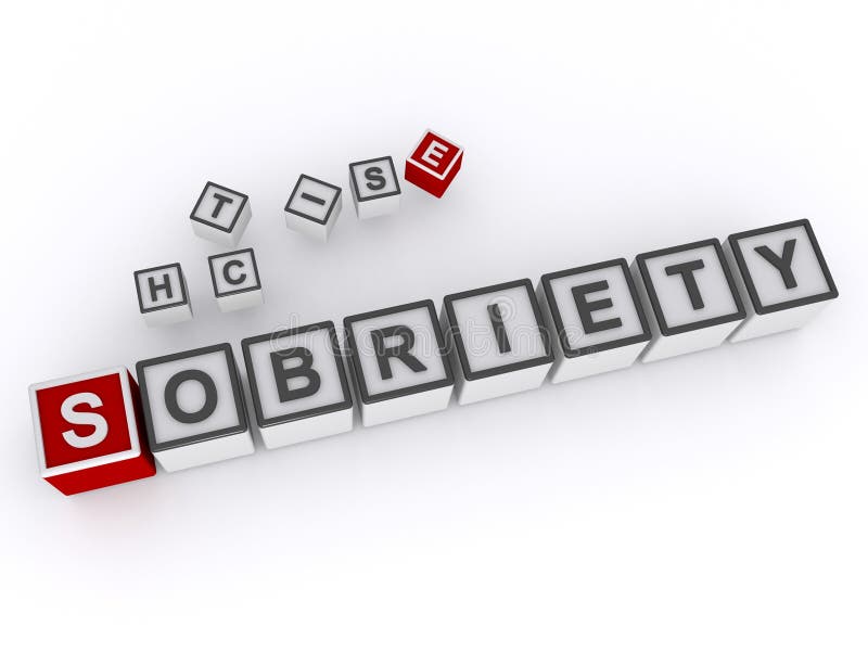 Sobriety word cloud stock vector. Illustration of depressive - 179278101