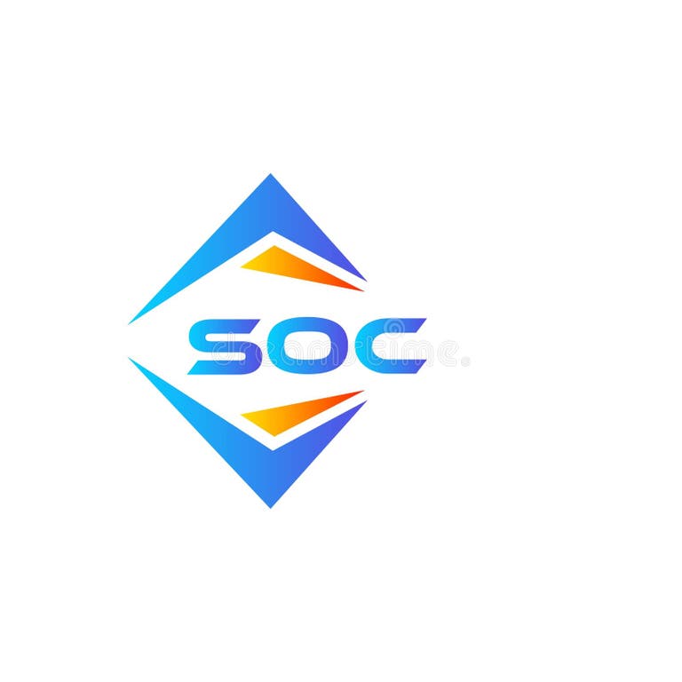 SOC Abstract Technology Logo Design on White Background. SOC Creative ...