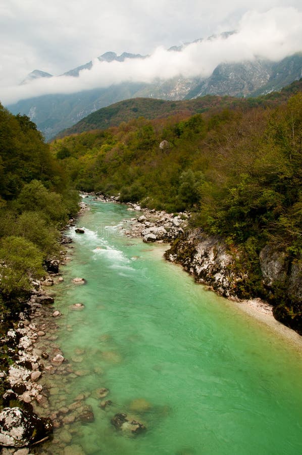 Soca valley stock photo. Image of green, julian, clouds - 26415614