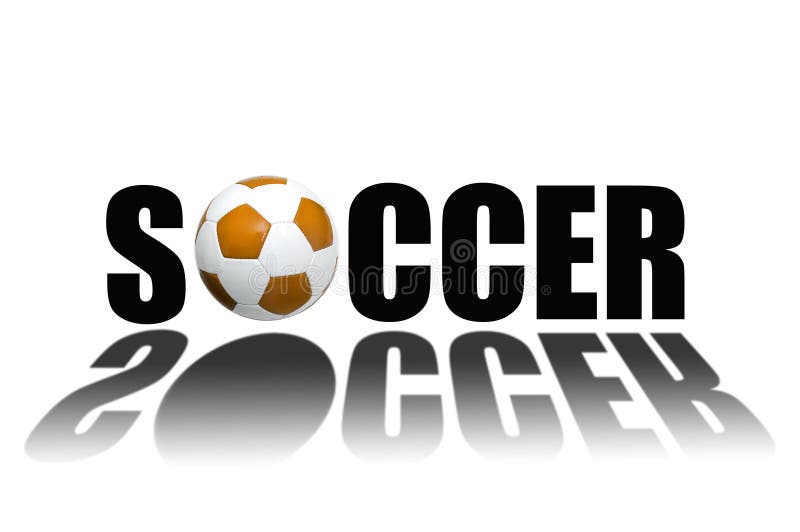 The Word Soccer In Bubble Letters