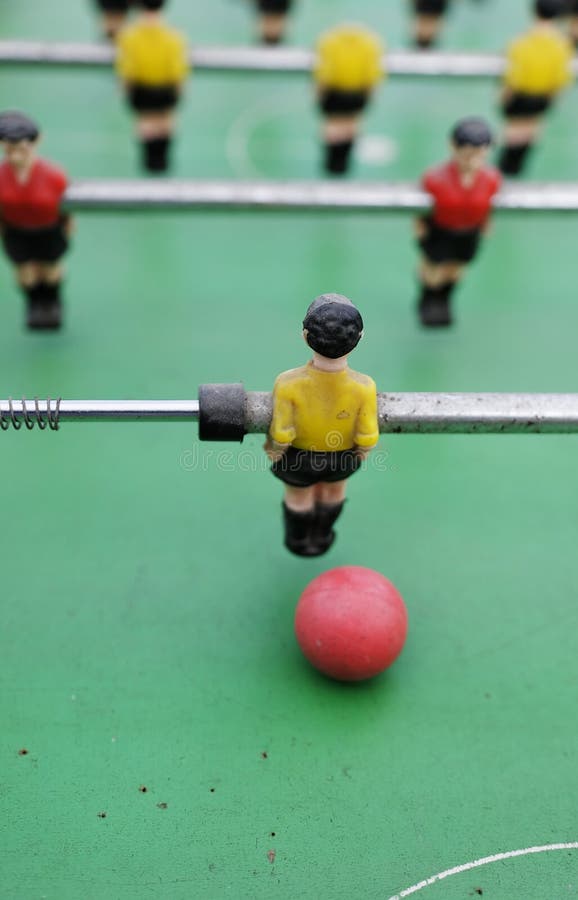 Foosball (table Soccer) Field with Players Stock Image - Image of ...