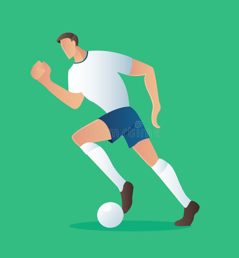 Soccer Action Player , Football Player Celebrate Goal Vector ...