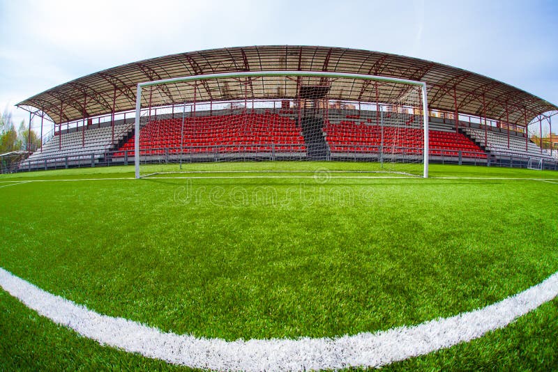 Soccer arena, stadium stock image. Image of illuminated - 91863819