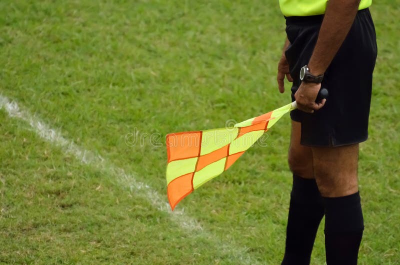Soccer assistant referee stock photo. Image of control - 108525108