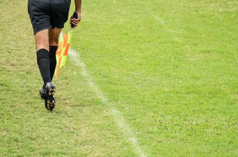 Soccer assistant referee stock photo. Image of closeup - 108525582