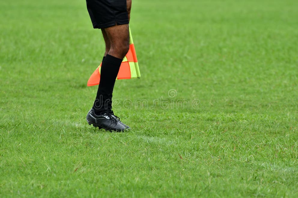 Soccer assistant referee stock photo. Image of grass - 108525172