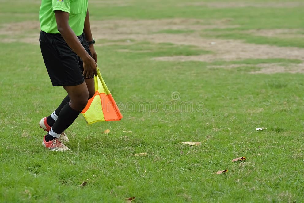 Soccer assistant referee stock image. Image of adult - 108525501