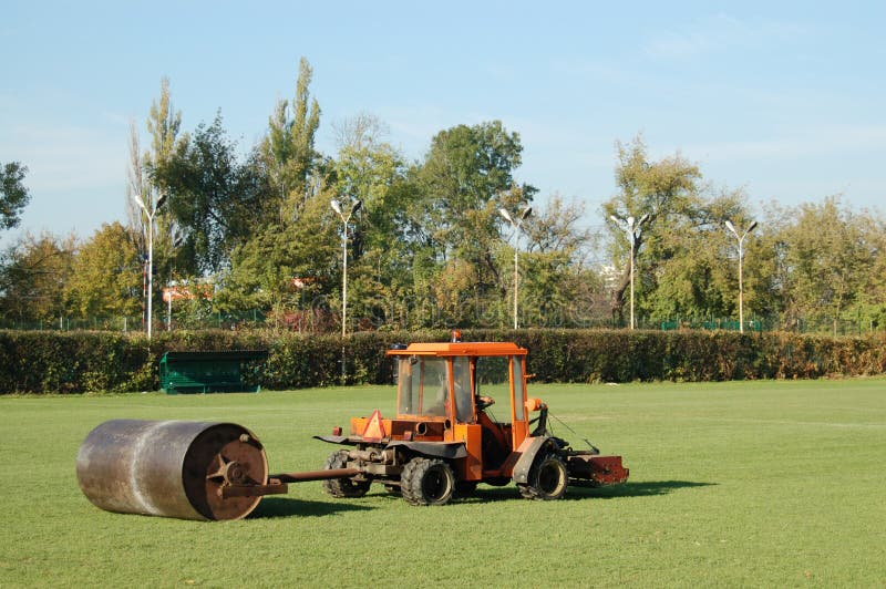 Soccer ball stock photo. Image of roll, tractor, ball - 4138078