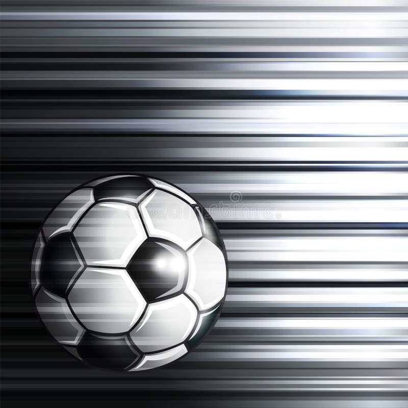 Soccer Ball on Abstract Background. Stock Vector - Illustration of ...
