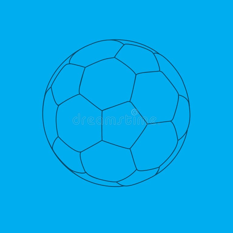 Soccer Ball Blueprint Stock Illustrations – 57 Soccer Ball Blueprint ...