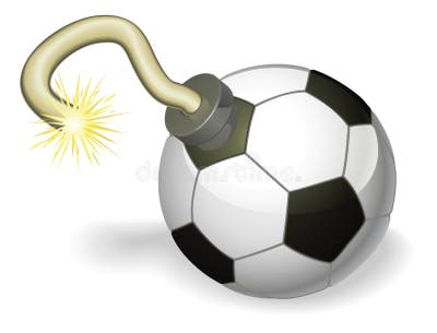 Soccer ball bomb concept stock vector. Illustration of concept - 20041986