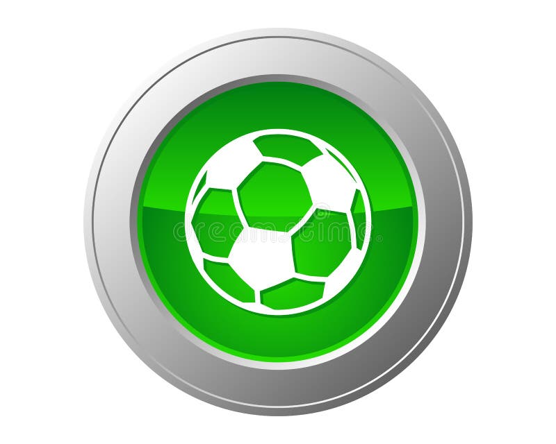 Soccer ball web button stock vector. Illustration of player - 8951075