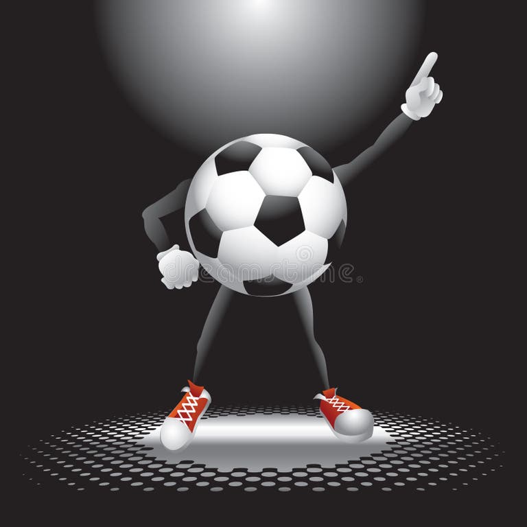 Cartoon Character Kicking Ball Stock Illustrations – 1,513 Cartoon ...