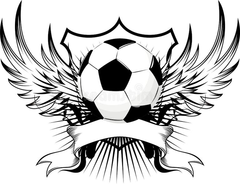 Soccer ball emblem stock vector. Illustration of abstract - 10092670