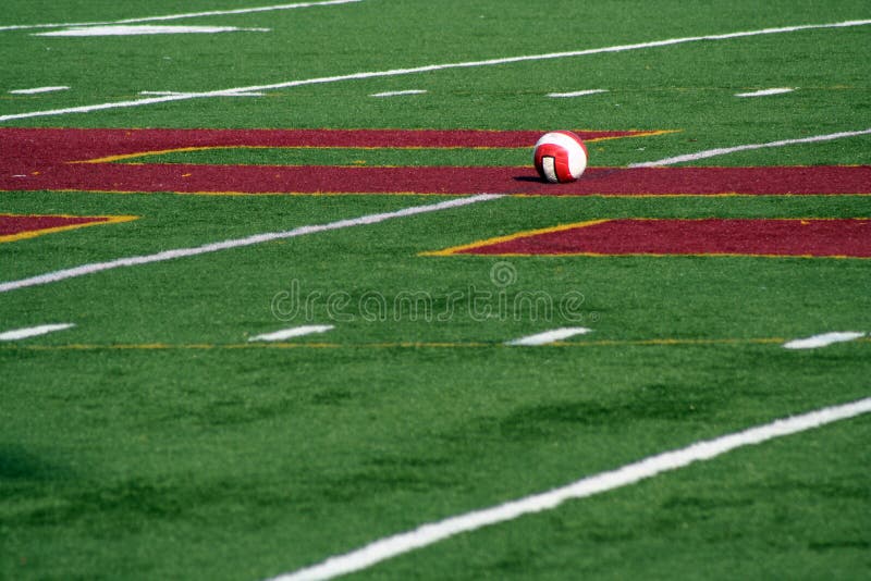 Soccer Ball on a field stock image. Image of outdoors - 3382649