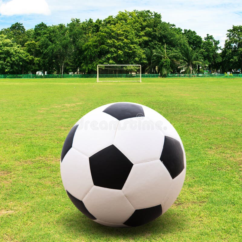 Soccer ball stock photo. Image of game, grass, kick, green - 35931470